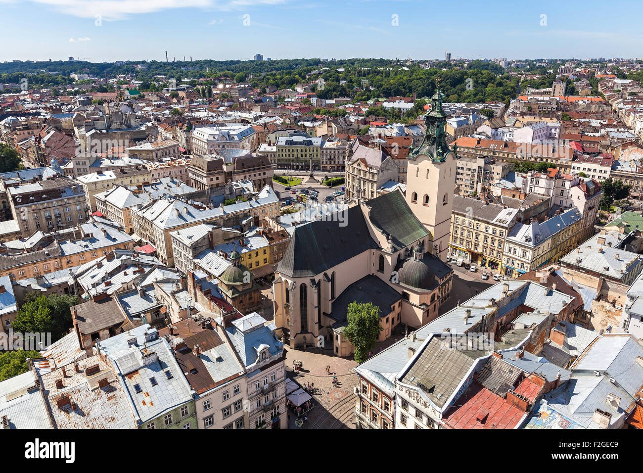 Lviv city view historic center hi-res stock photography and images - Alamy
