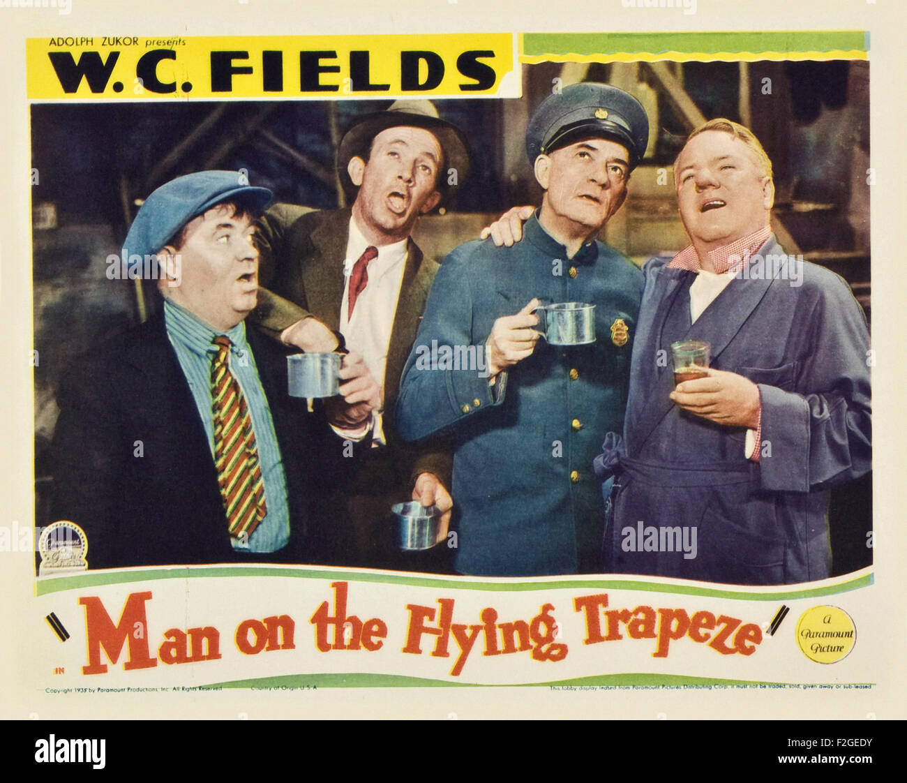 Man on the Flying Trapeze 02 - Movie Poster Stock Photo - Alamy