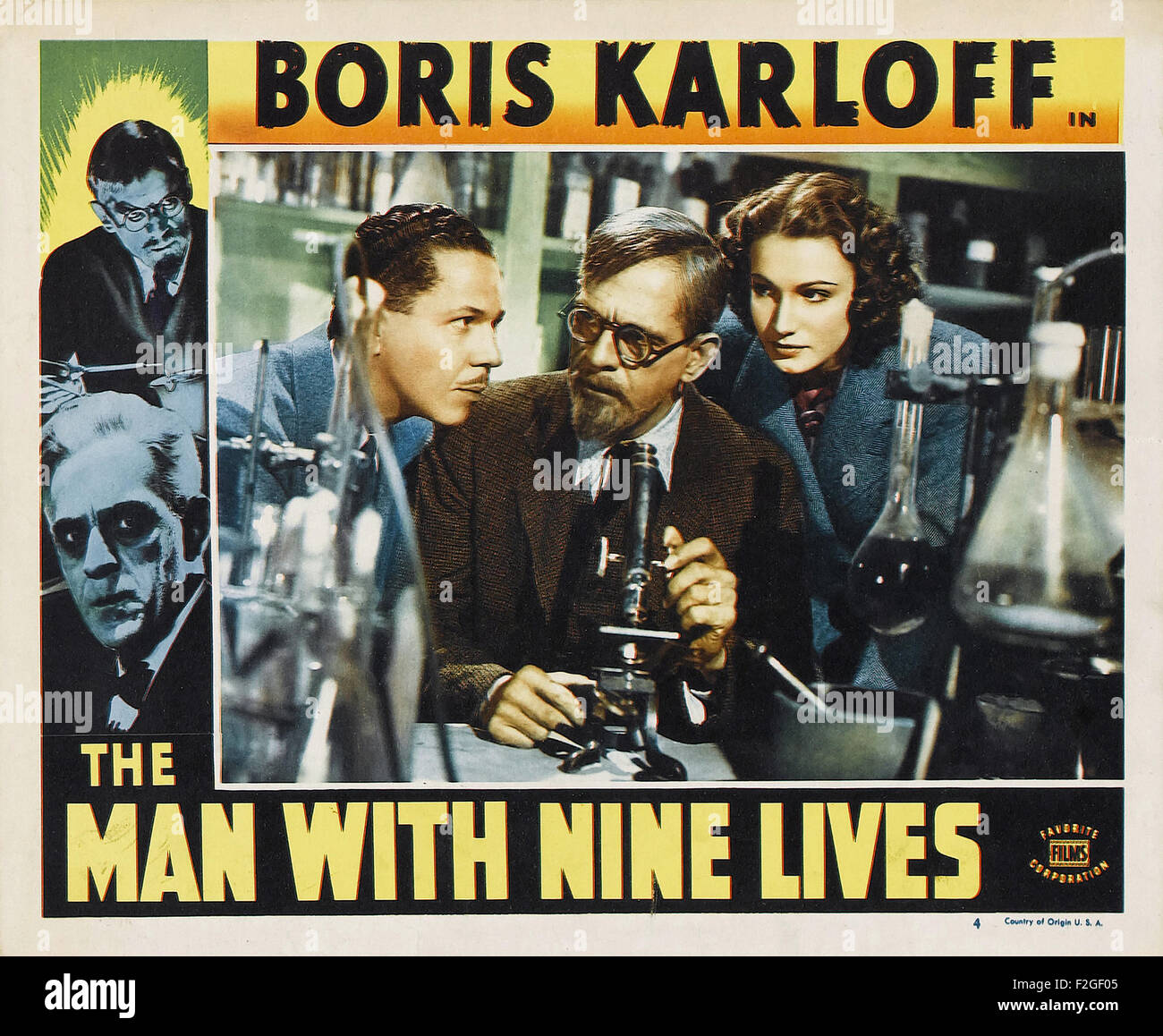 Man With Nine Lives, The 04 - Movie Poster Stock Photo - Alamy