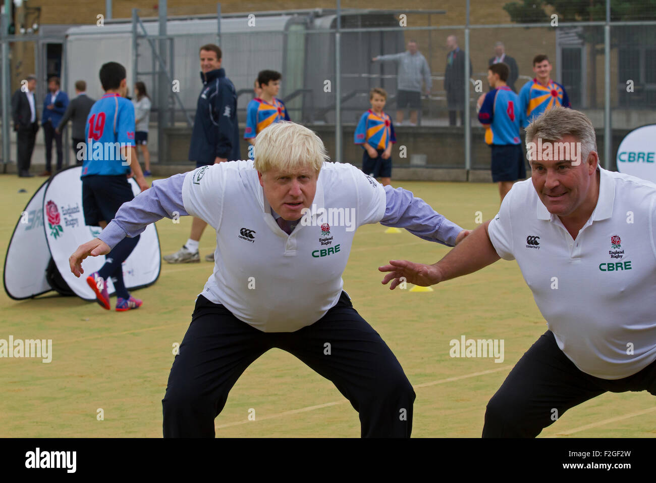 Camden,UK,18th September 2015,London Mayor Boris Johnson with Jason ...