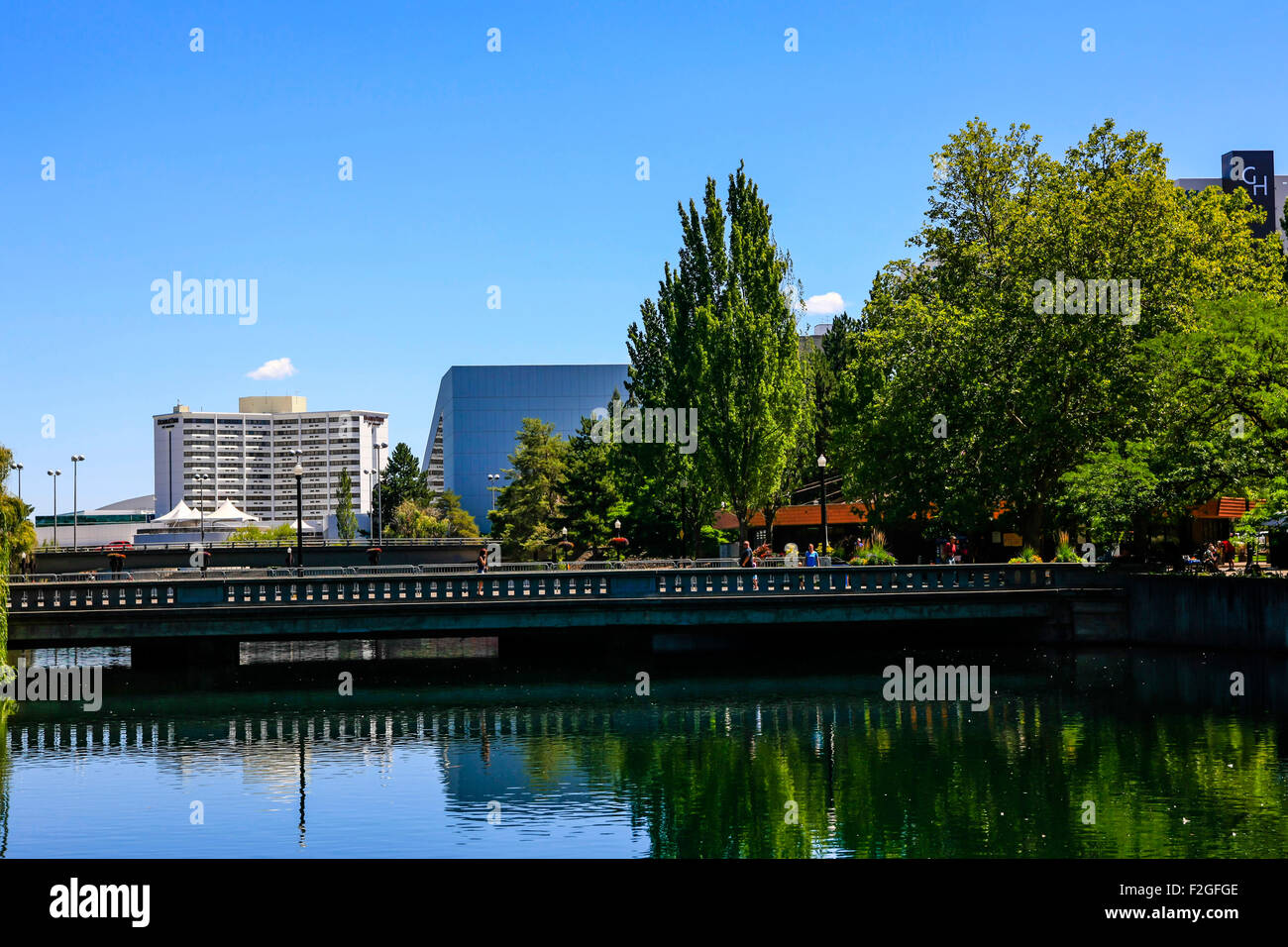 Spokane washington city skyline view hi-res stock photography and ...