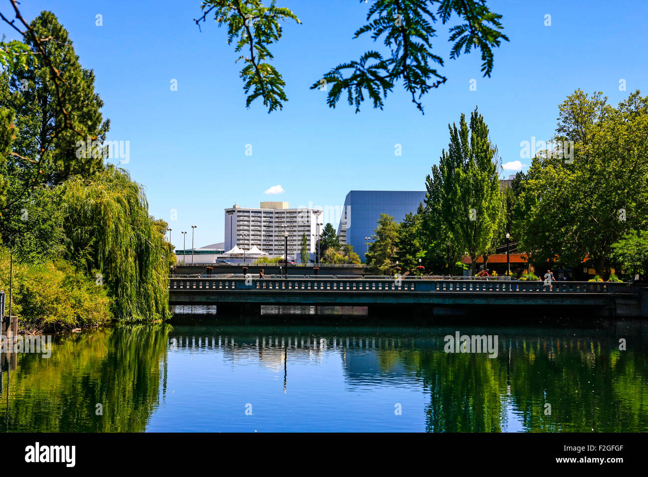 Spokane washington city skyline view hi-res stock photography and ...