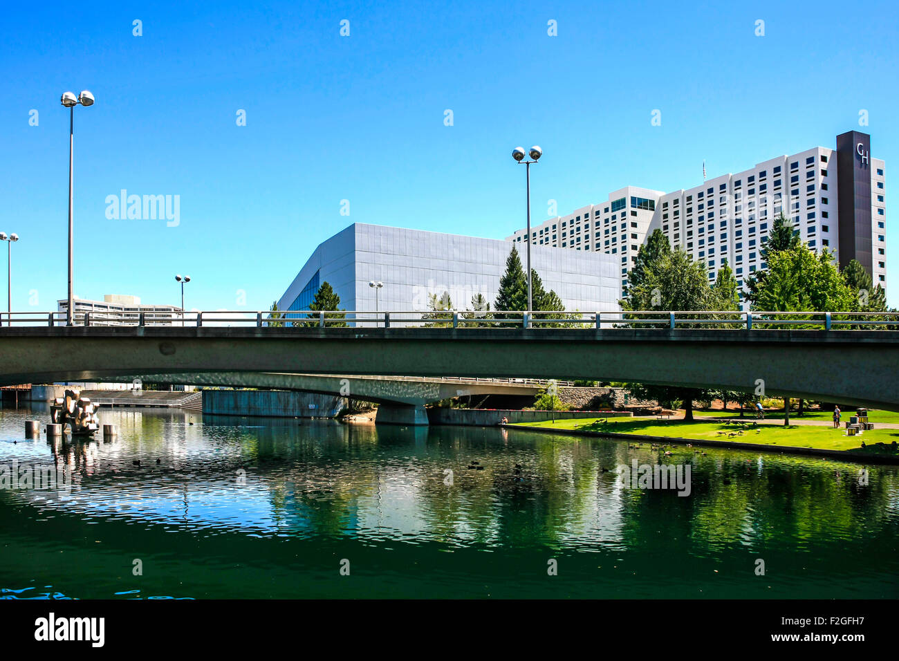 Riverfront Park and a view of the Group Health Medical Center in ...