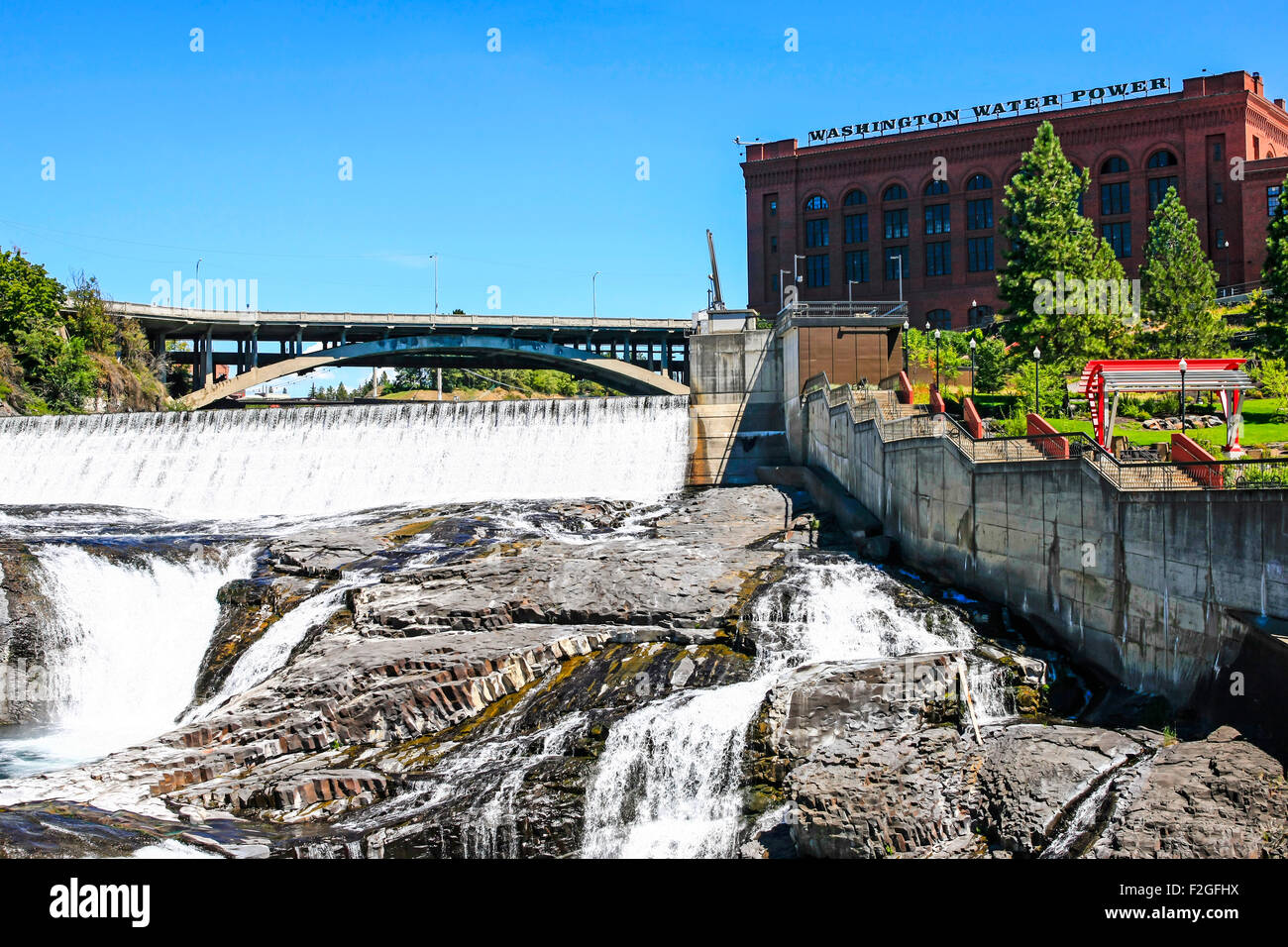 Monroe Street Dam which provides power to this City of Spokane in ...