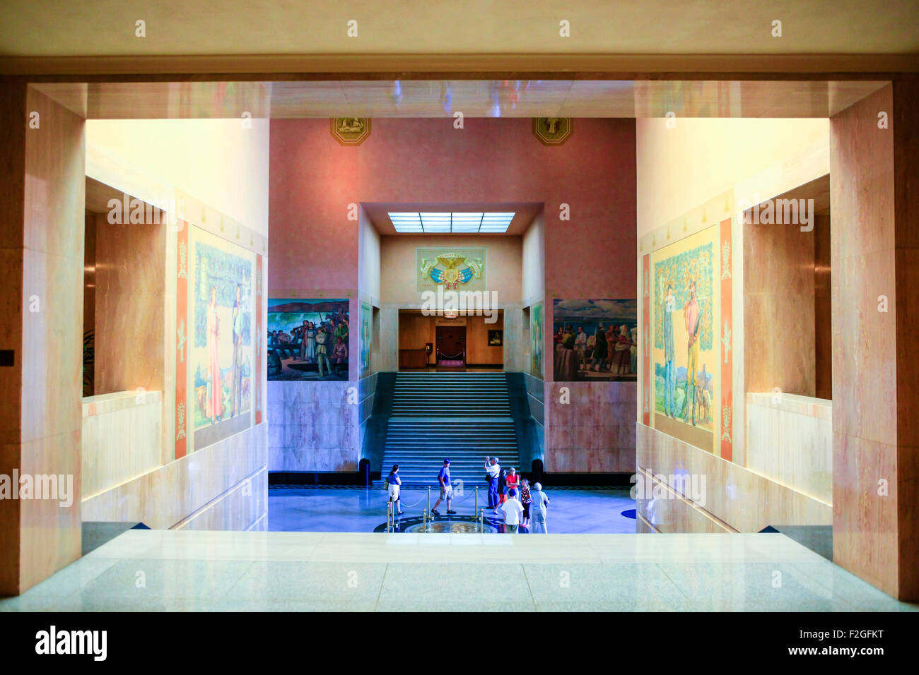 View from the Senate entrance across the lobby to the House of ...