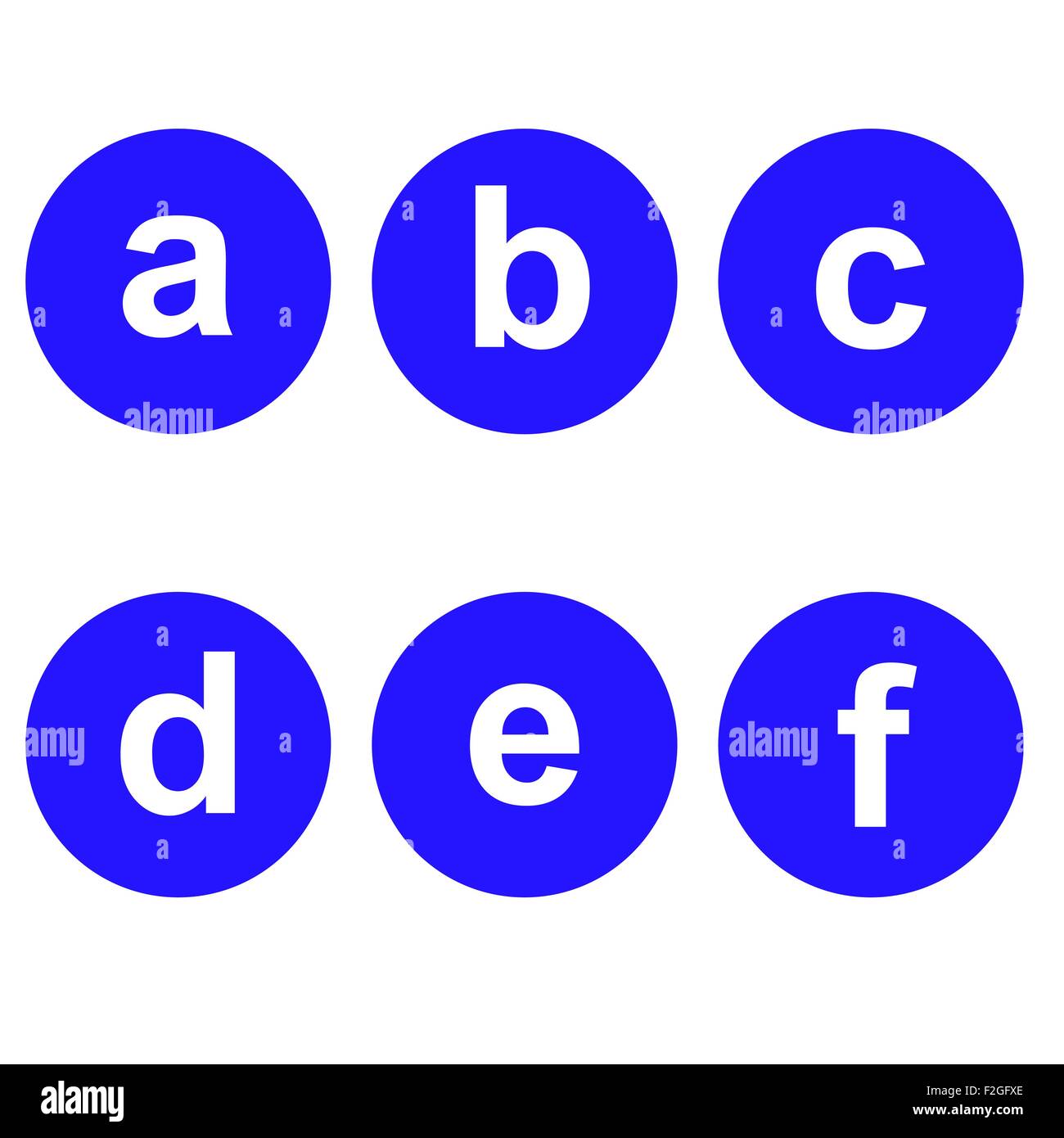 Basic font letter icon illustration Cut Out Stock Images & Pictures - Alamy