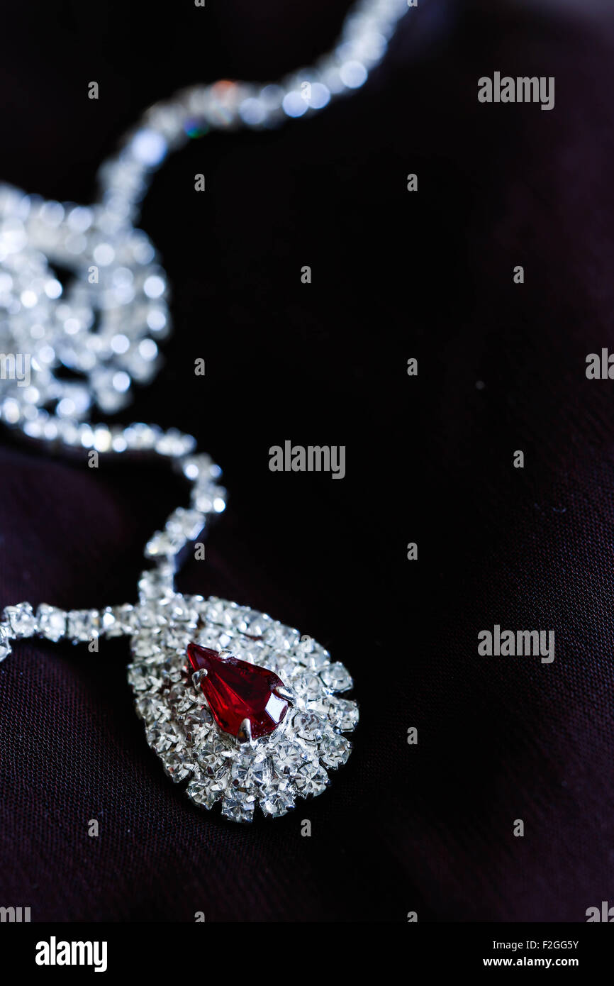 Ruby and diamond necklace hi-res stock photography and images - Alamy