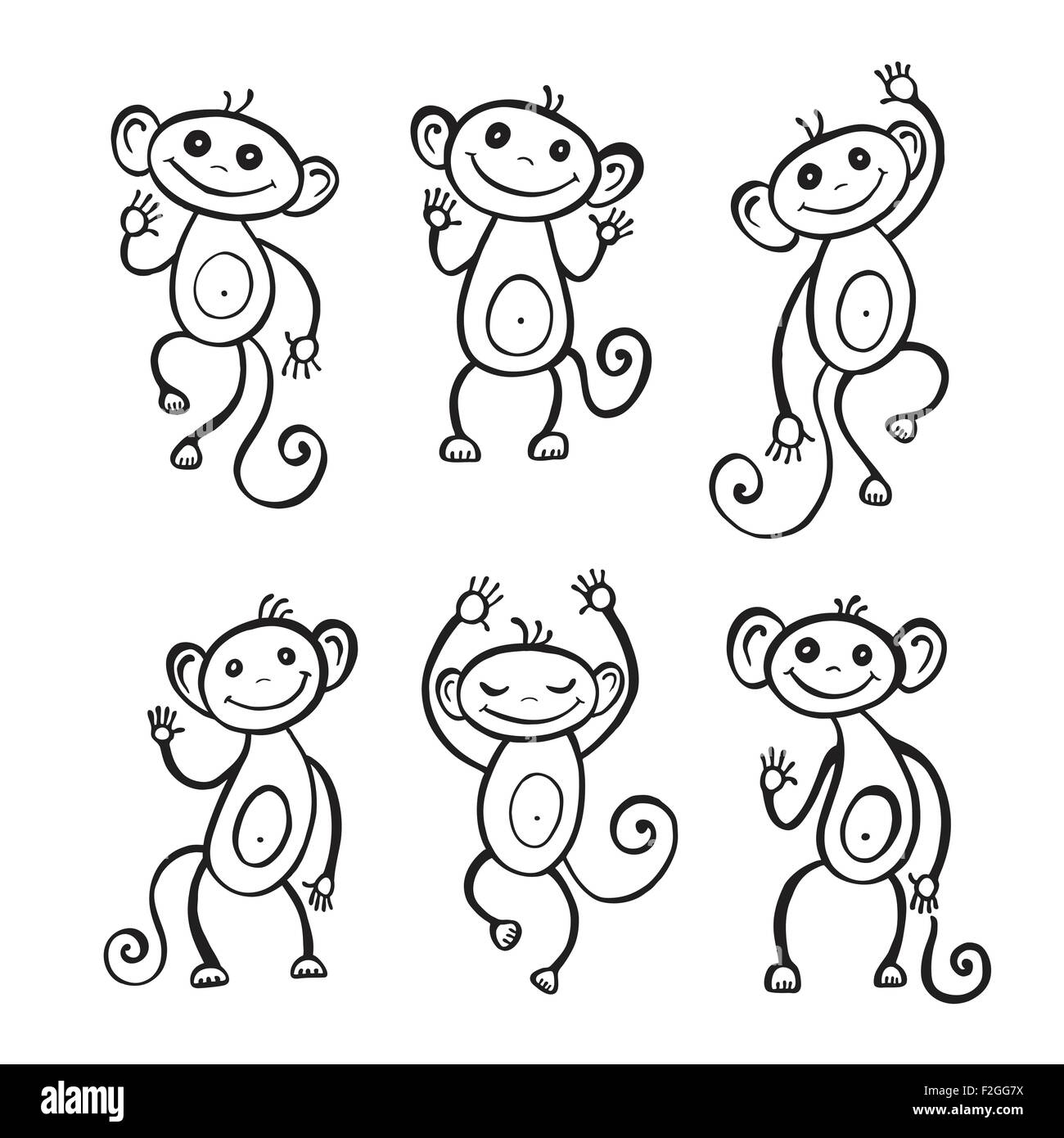 Chinese zodiac Monkey Stock Vector Image & Art - Alamy