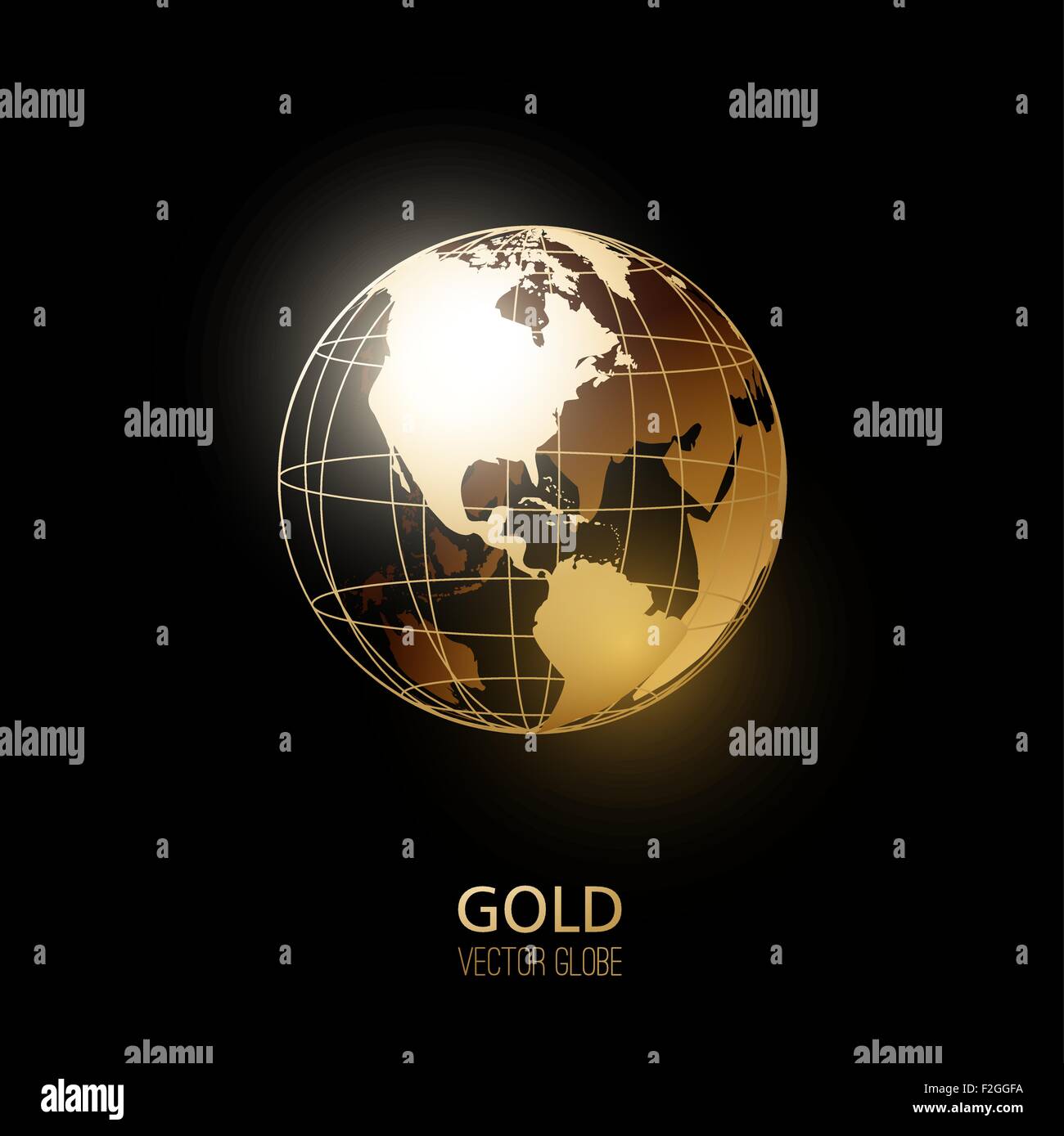 Gold europe map hi-res stock photography and images - Alamy