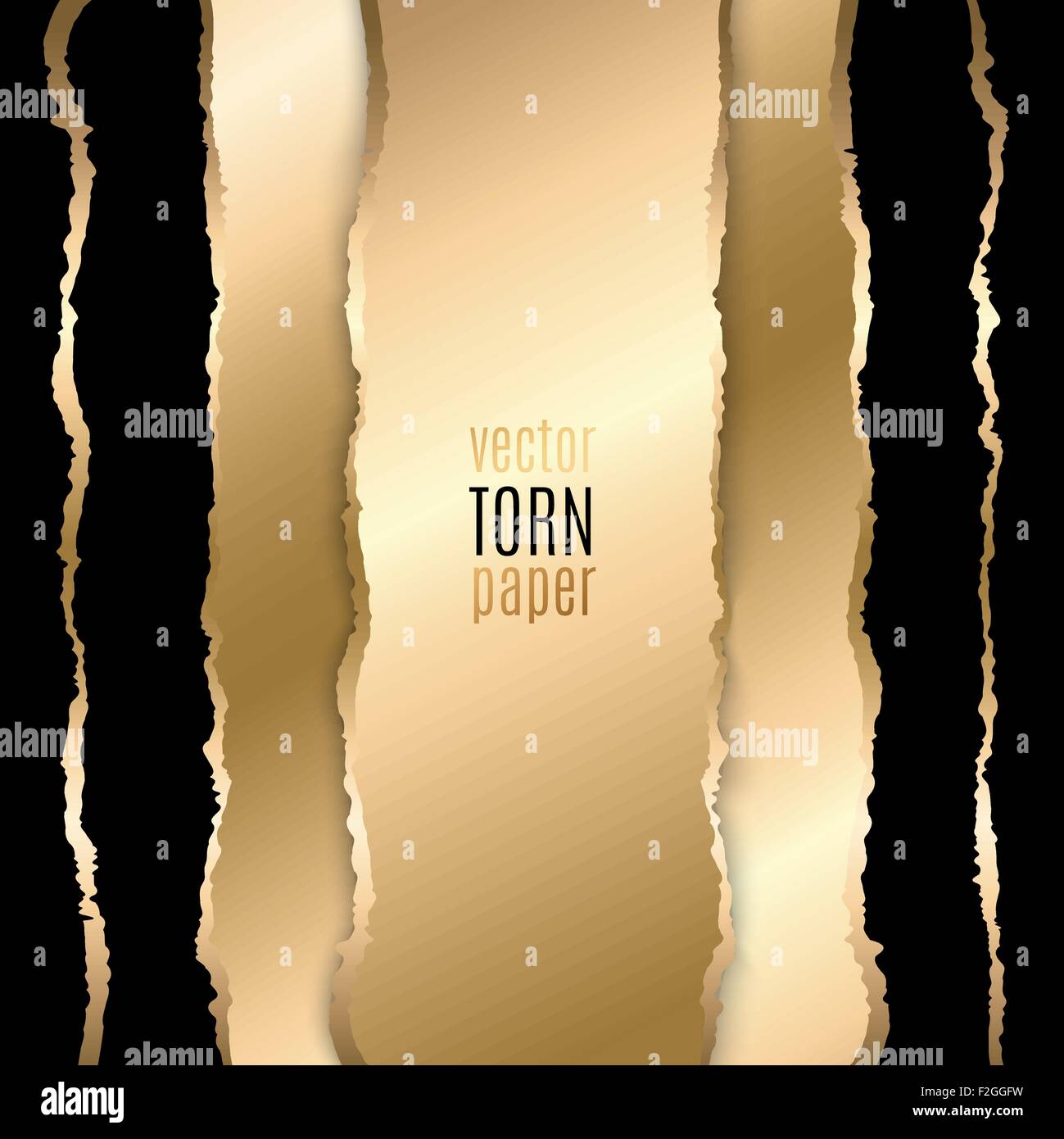 Gold and black torn paper Stock Vector Image & Art - Alamy