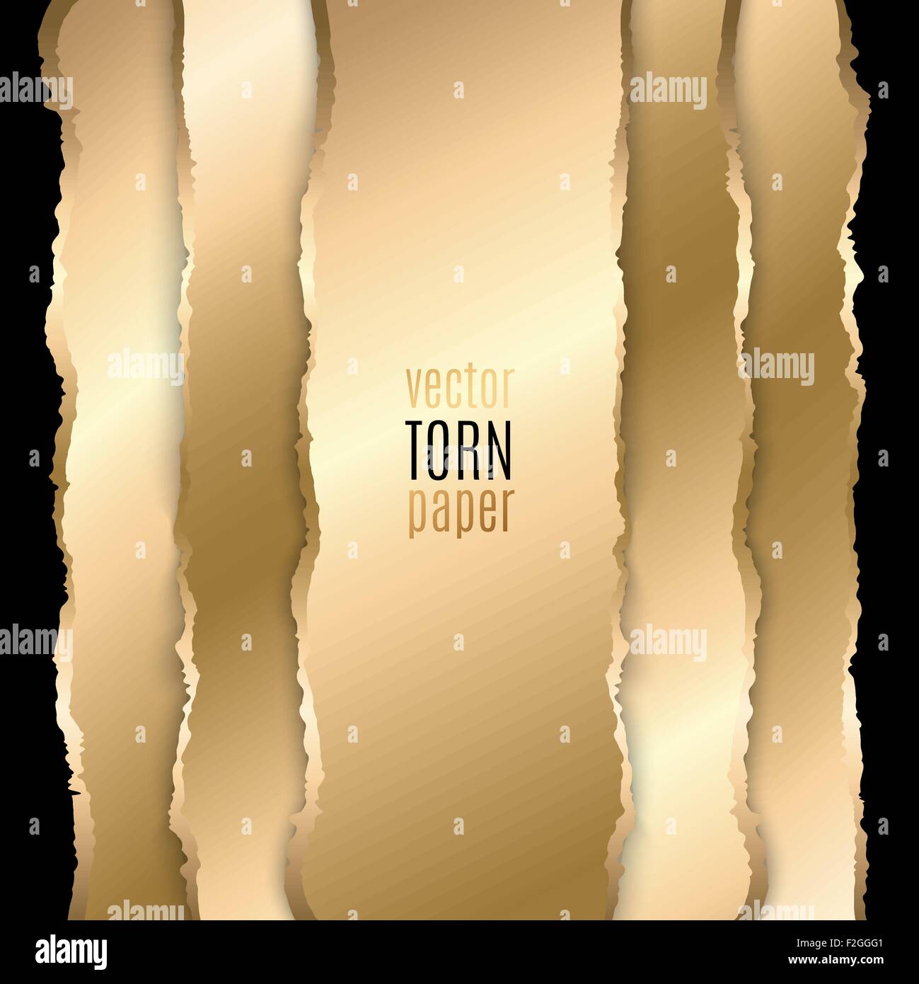 Gold and black torn paper Stock Vector Image & Art - Alamy