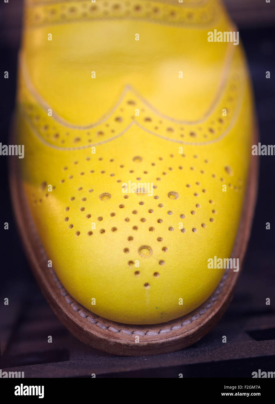 Photo of a nice Yellow shoe Stock Photo - Alamy