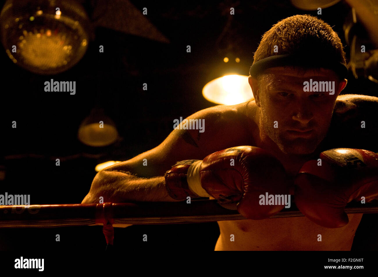 Muay Thai fight in Thailand boxing stadium Stock Photo - Alamy