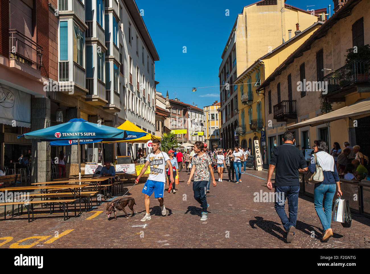 Italy Piedmont Bra 18th September 2015 the fair "Cheese Stock Photo - Alamy