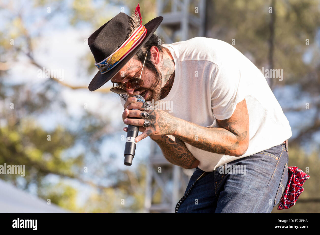 Chicago, Illinois, USA. 13th Sep, 2015. Rapper YELAWOLF performs live ...
