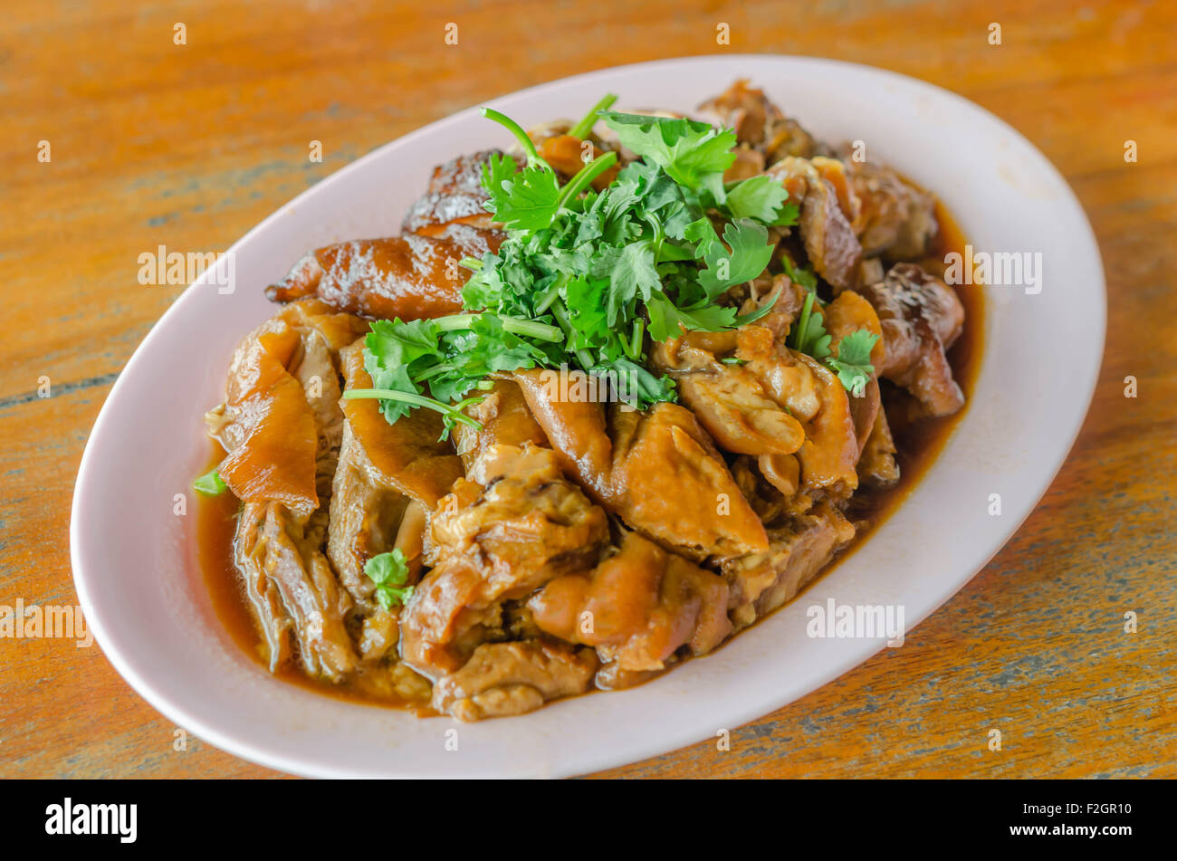 Thai Stewed Pork Leg with Five Spices [ka moo pa-lo] Stock Photo - Alamy