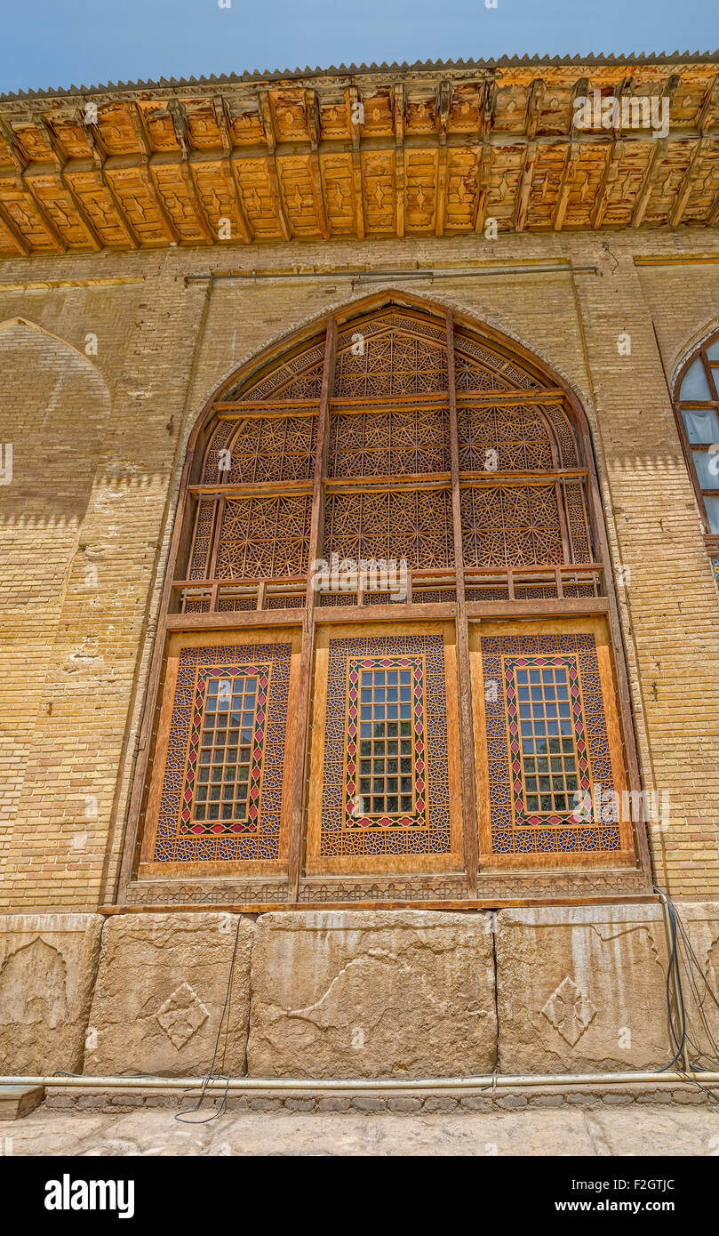 Citadel wooden windows vertical Stock Photo - Alamy