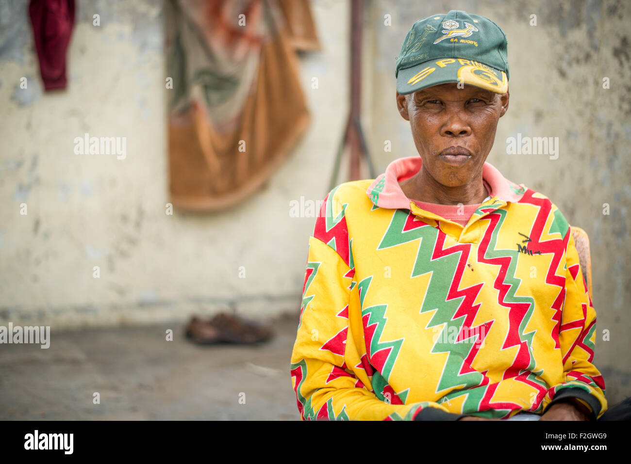 San People, or bushmen in colorful garments Botswana, Africa Stock ...