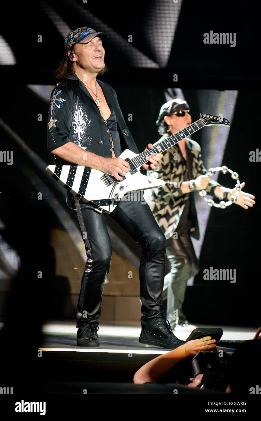 Toronto, Ontario, Canada. 18th Sep, 2015. German rock band Scorpions ...