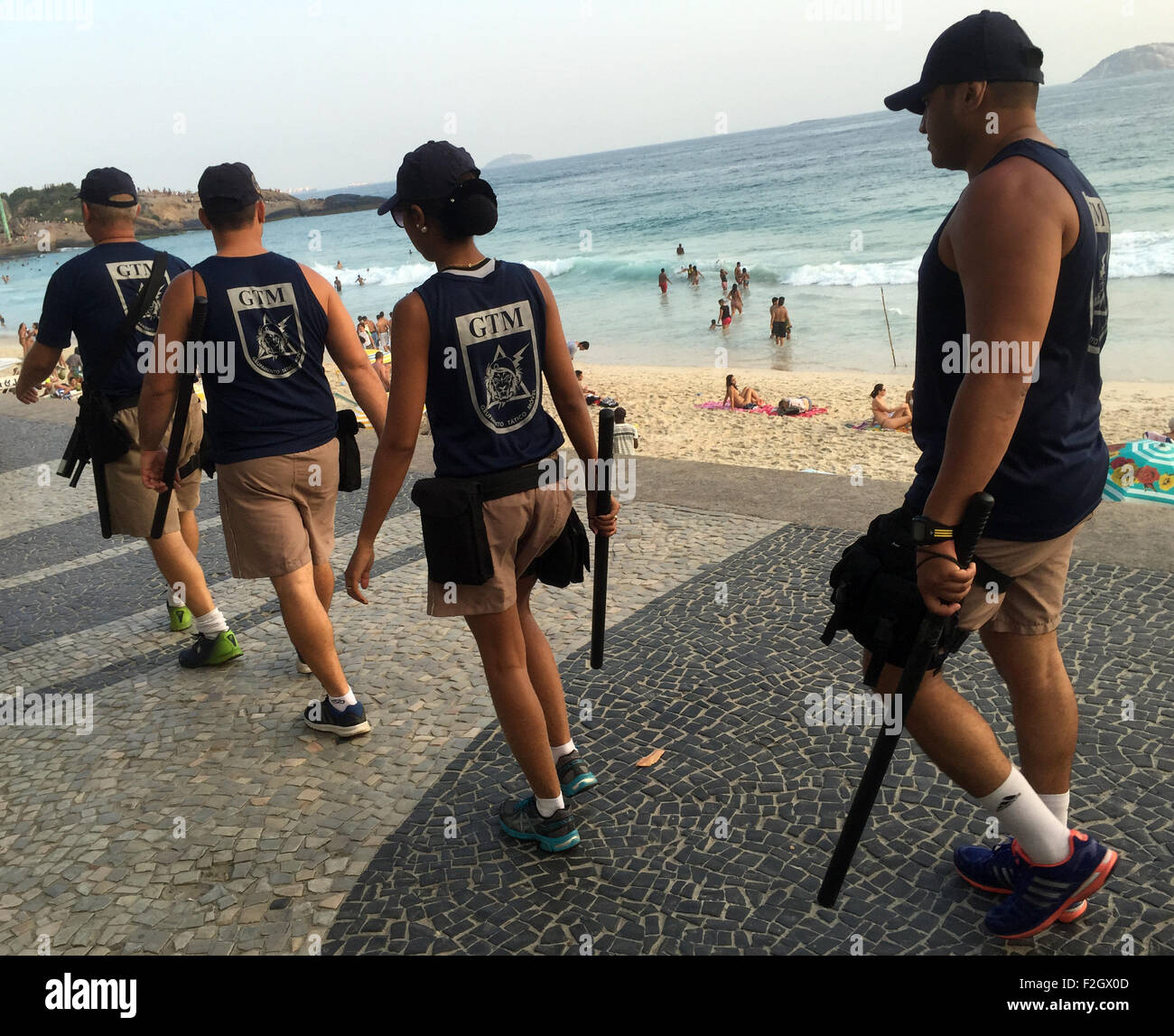 Rio police beach patrol hi-res stock photography and images - Alamy