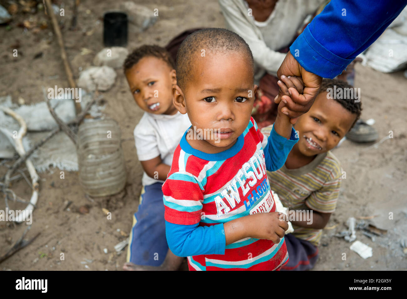 Children in a village in Ghanzi in Botswana, Africa Stock Photo - Alamy
