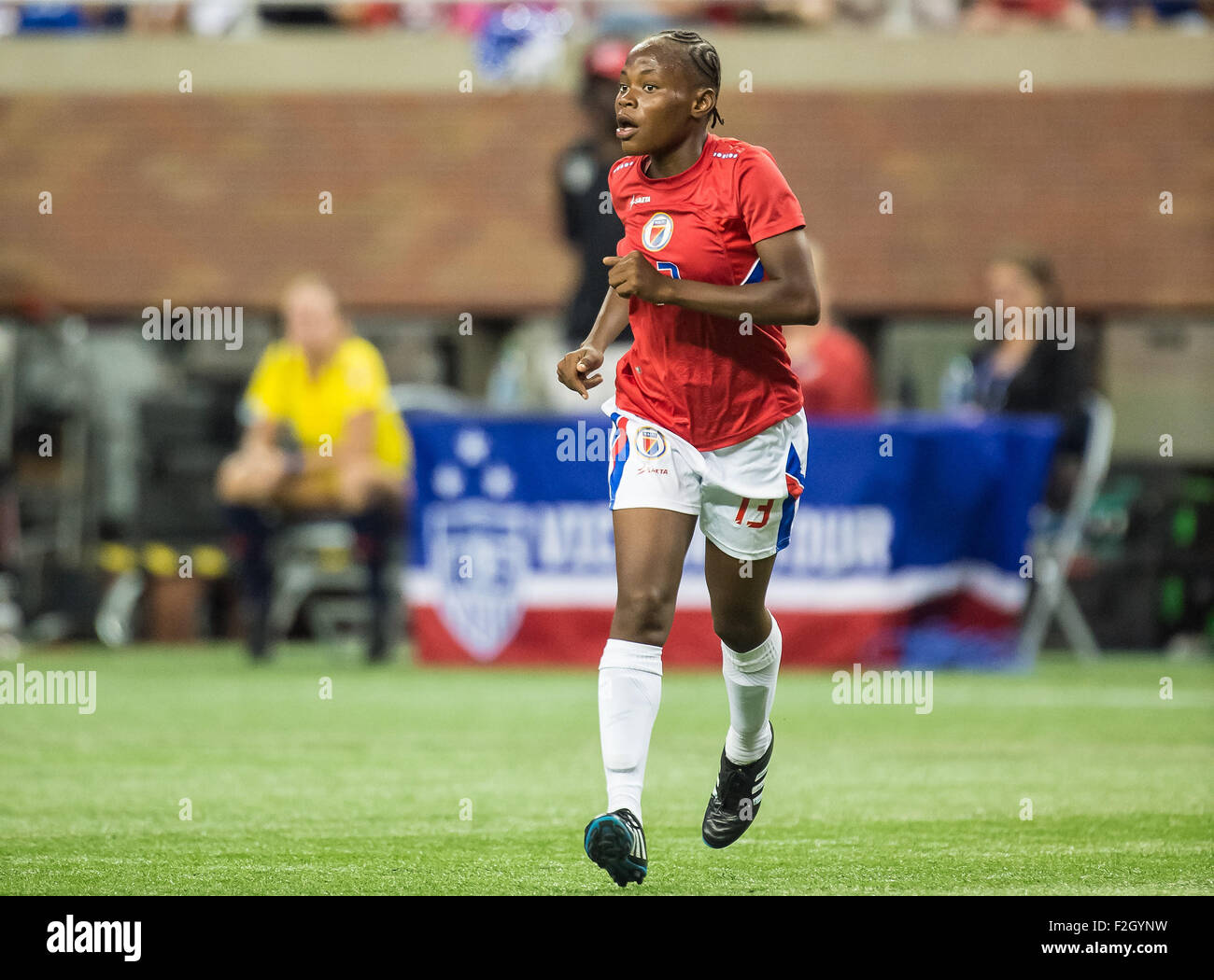 Detroit, Michigan, USA. 17th Sep, 2015. Haiti's Zila Lafleur (13 ...