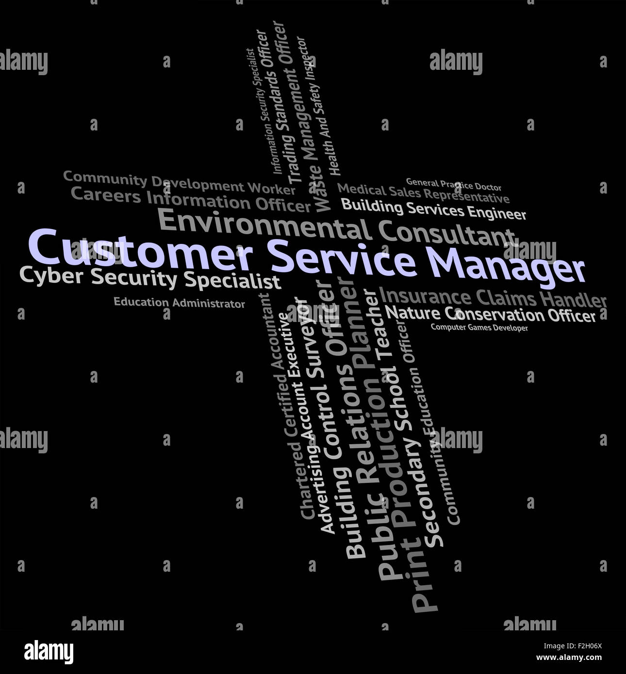 Customer Service Manager Representing Help Desk And Employee Stock ...