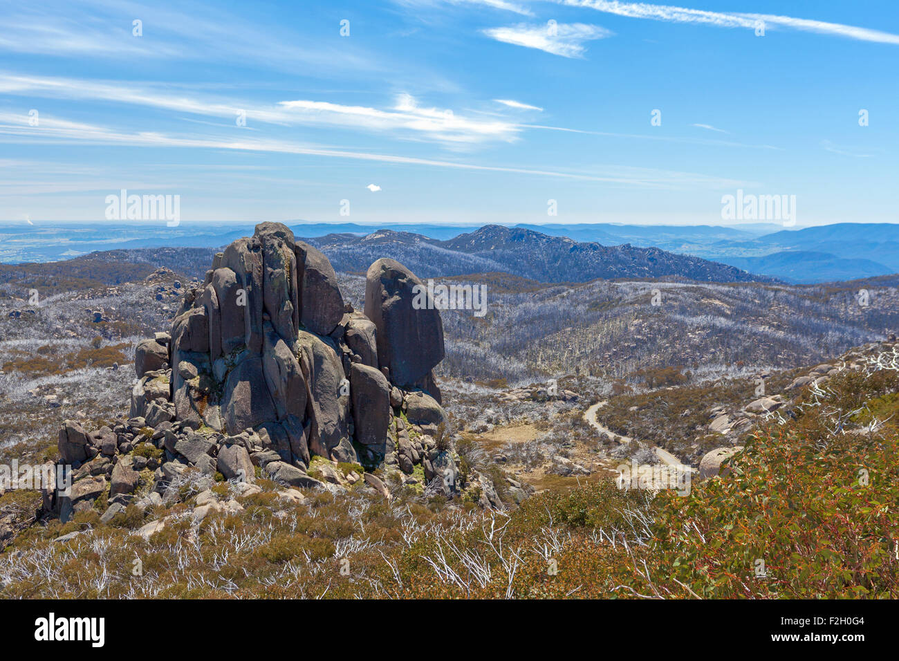 The Cathedral rock formation, Mt. Buffalo National Park, Victoria ...