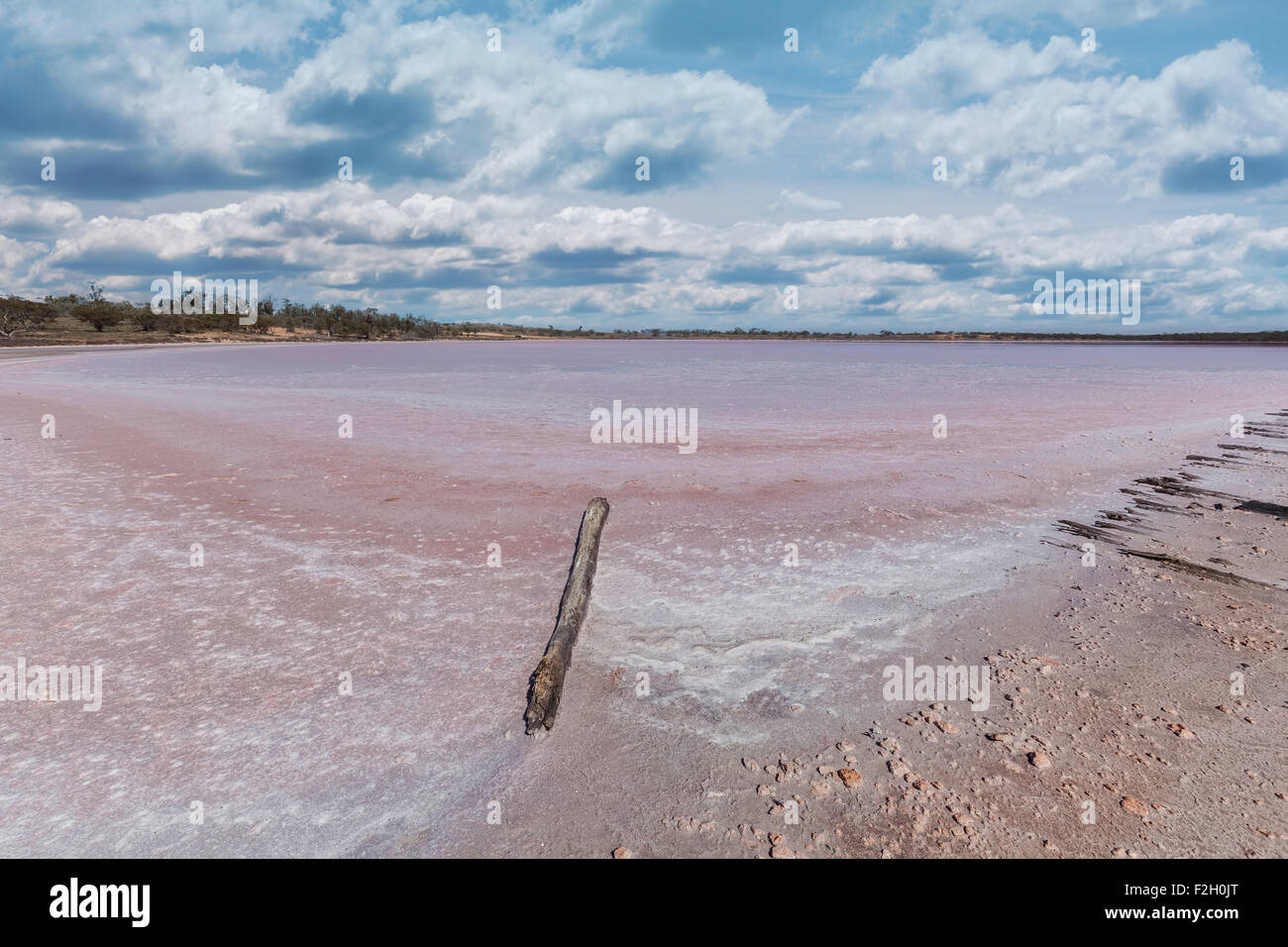 Pink Lake Becking Landscape, Pink Lakes, Murray-Sunset National Park ...