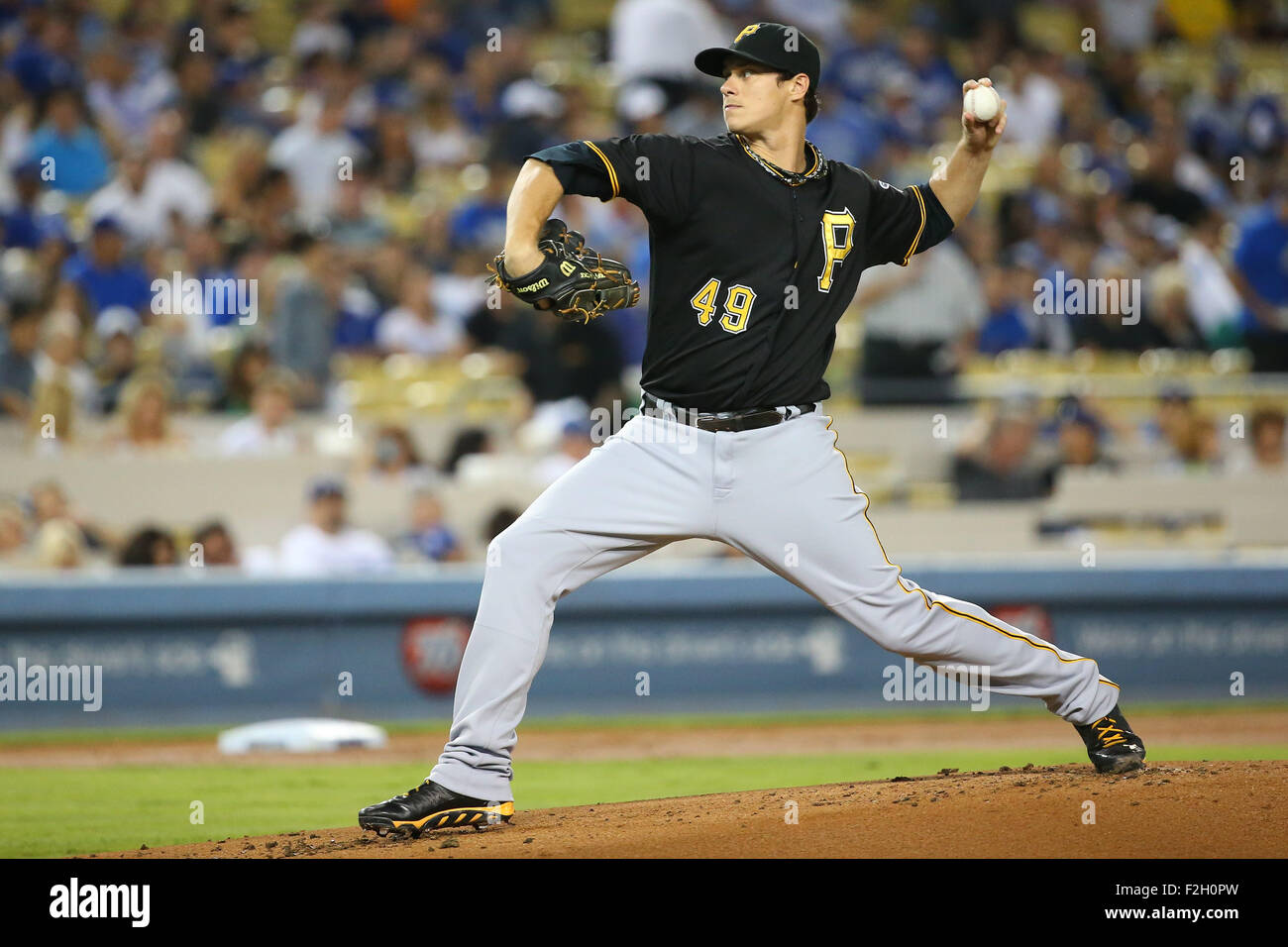 Los Angeles, CA, USA. 18th Sep, 2015. Pittsburgh Pirates starting ...