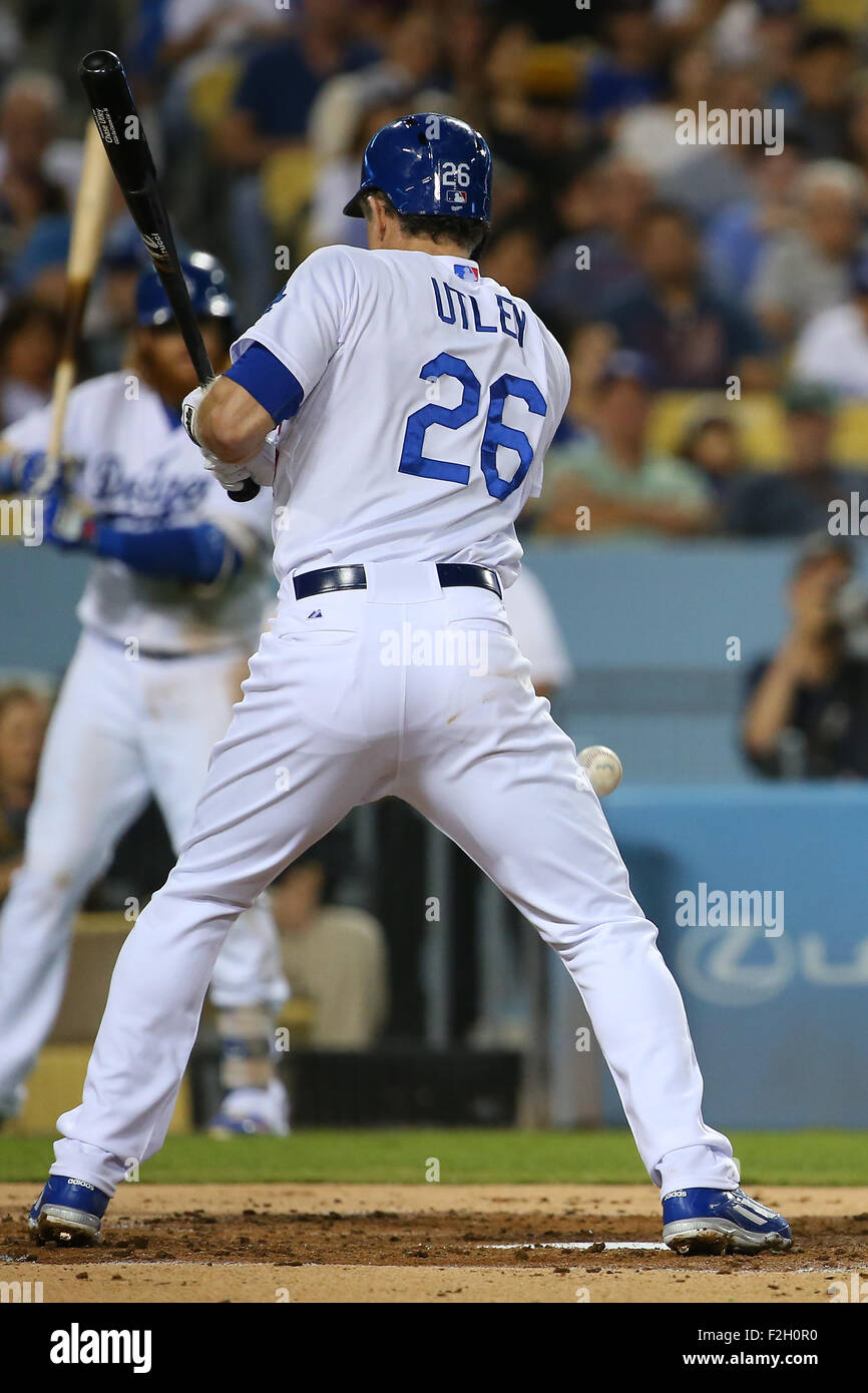 Los Angeles, CA, USA. 18th Sep, 2015. Los Angeles Dodgers second ...
