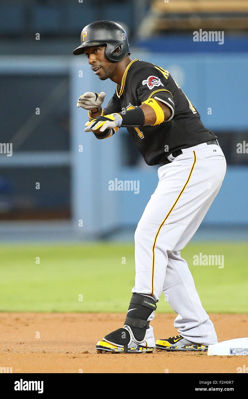 Los Angeles, CA, USA. 18th Sep, 2015. Pittsburgh Pirates center fielder ...