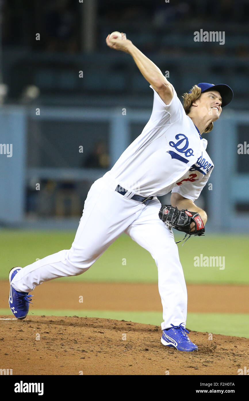 Los Angeles, CA, USA. 18th Sep, 2015. Los Angeles Dodgers starting ...