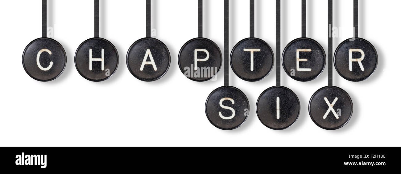 Typewriter buttons, isolated on white background - Chapter six Stock ...