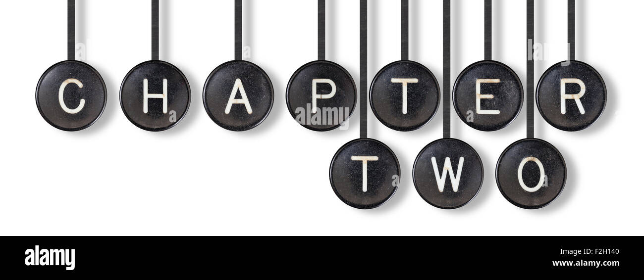 Typewriter buttons, isolated on white background - Chapter two Stock ...