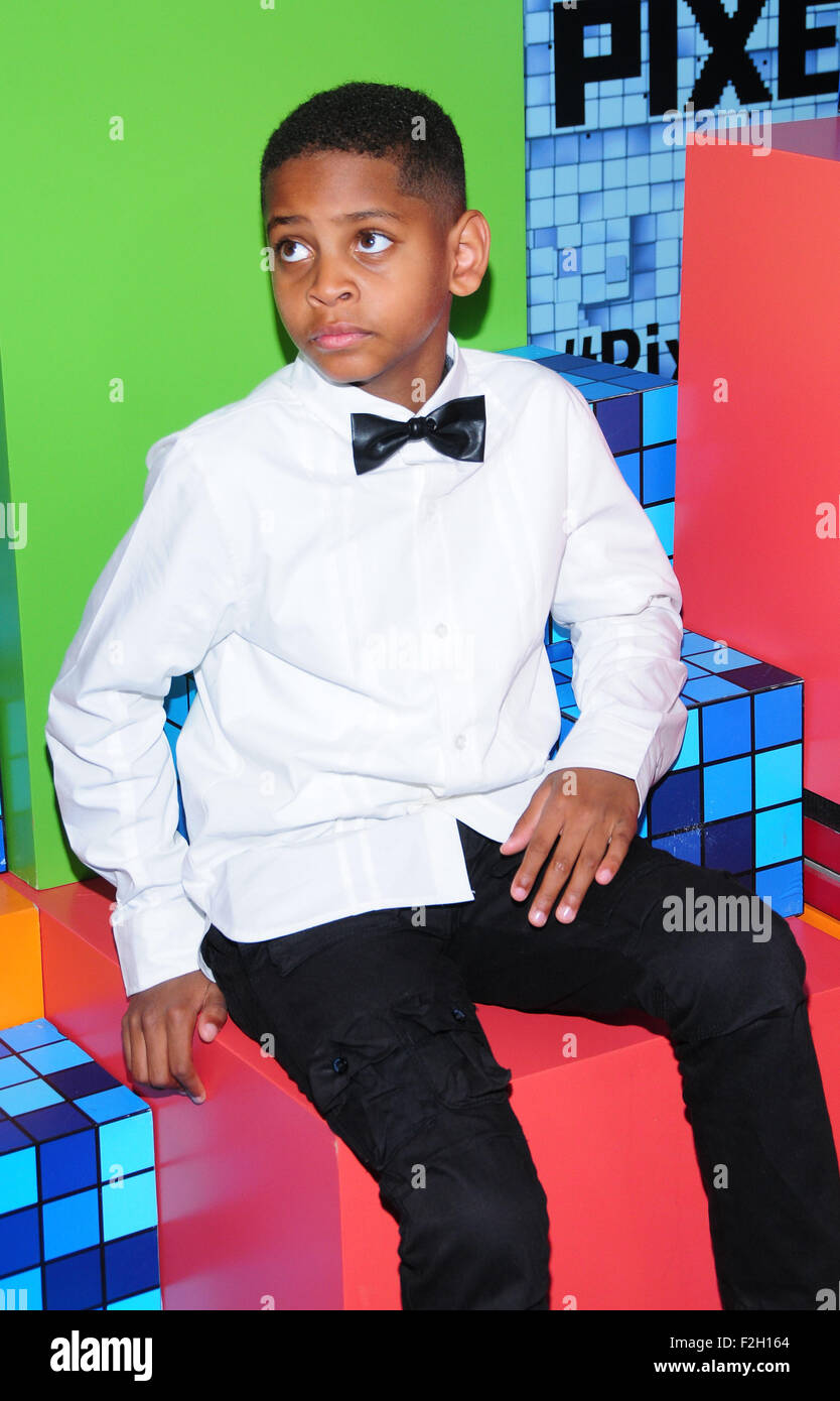 World Premiere of 'Pixels' at Regal E-Walk - Arrivals Featuring: Kiyan ...