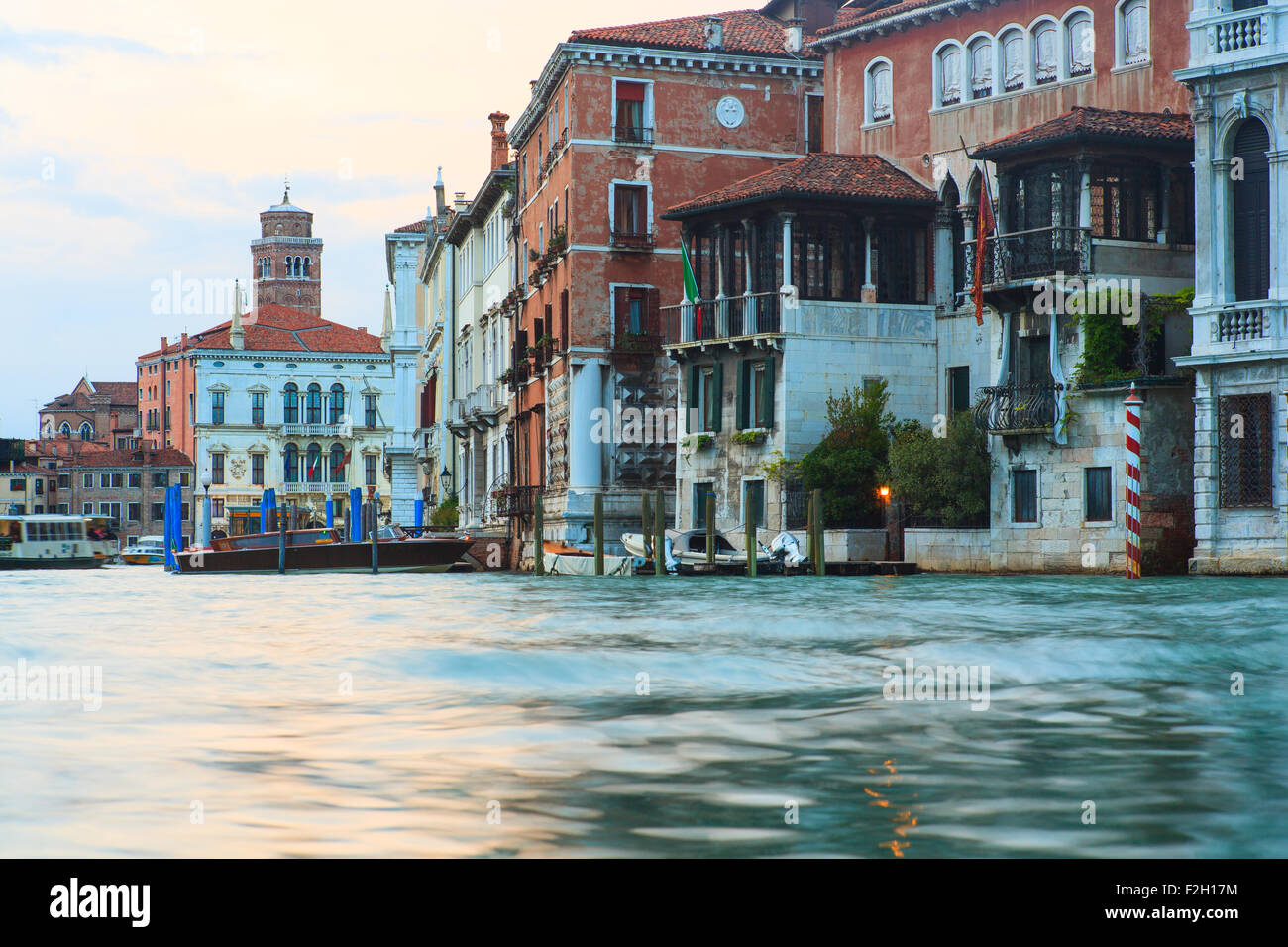 View of buildings in the Venice lagoon, Italy Stock Photo - Alamy