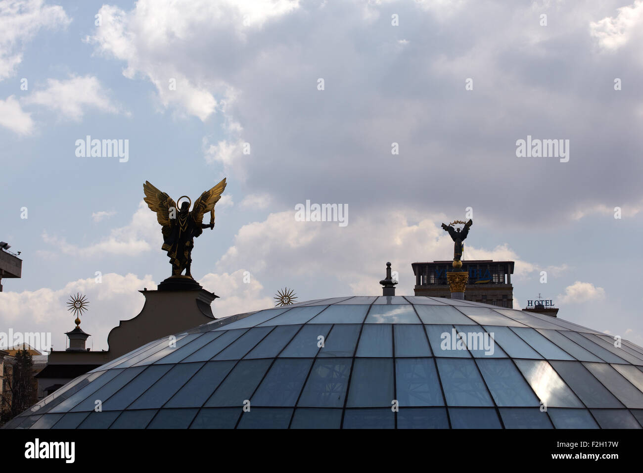 View of Glass dome in Kiev, Ukraine Stock Photo - Alamy
