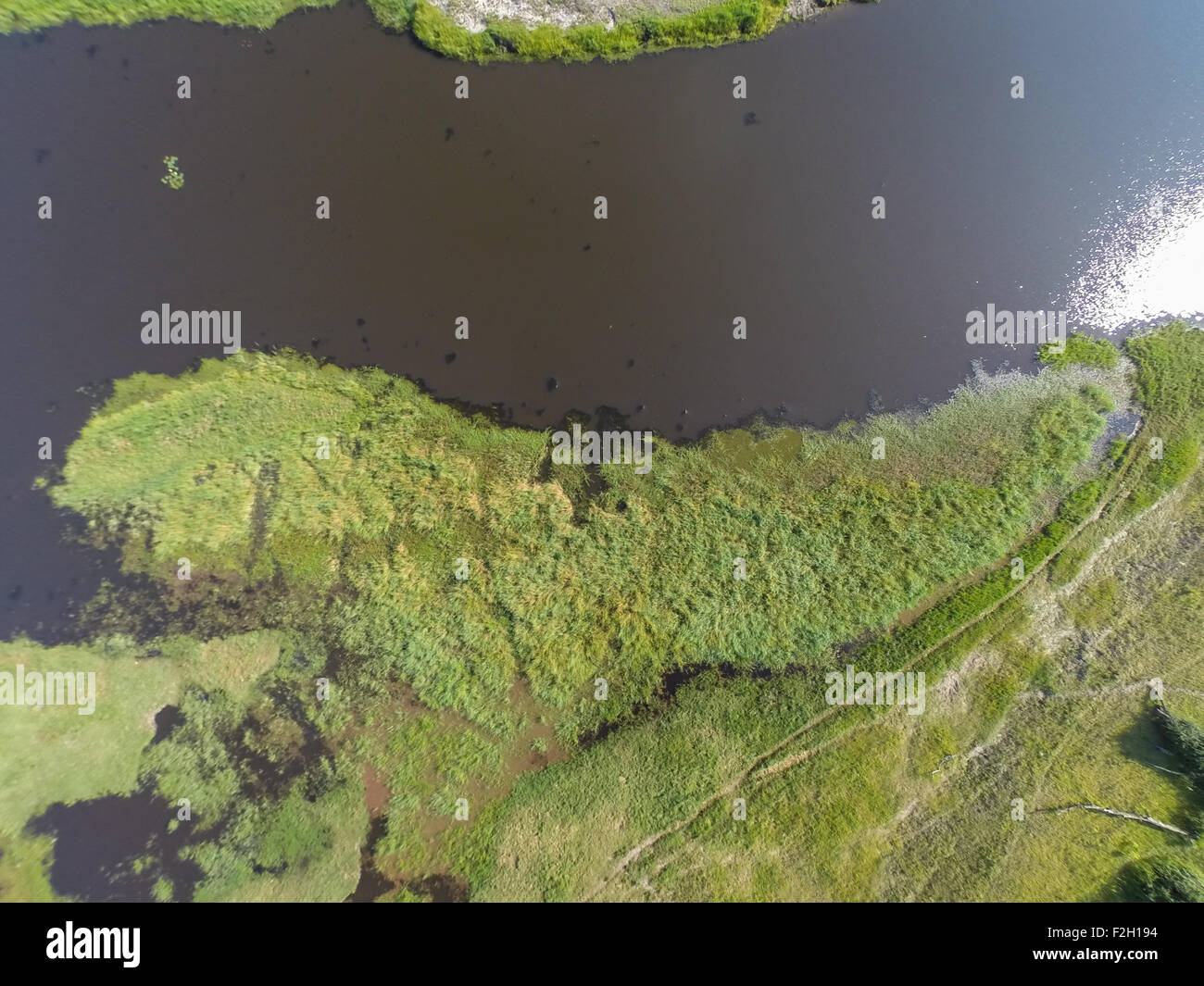 Aerial shot of river in Namibia, Africa Stock Photo - Alamy