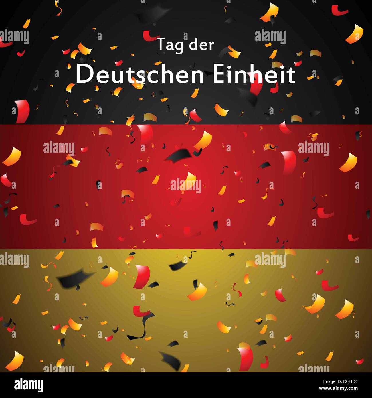 Day of German unity design. Tag der deutschen Einheit. Vector ...