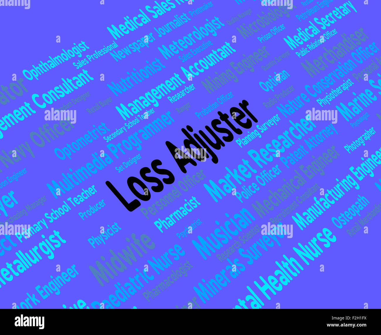 Loss Adjuster Representing Financial Adjustors And Adjustor Stock Photo ...