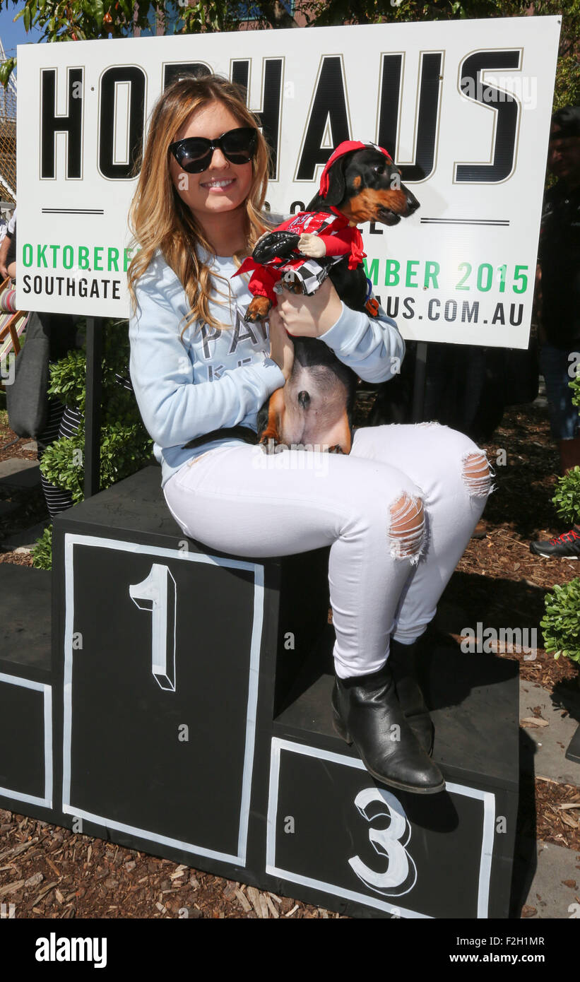 Winning small dog named Cooper with owner Georgia Anice at the ...