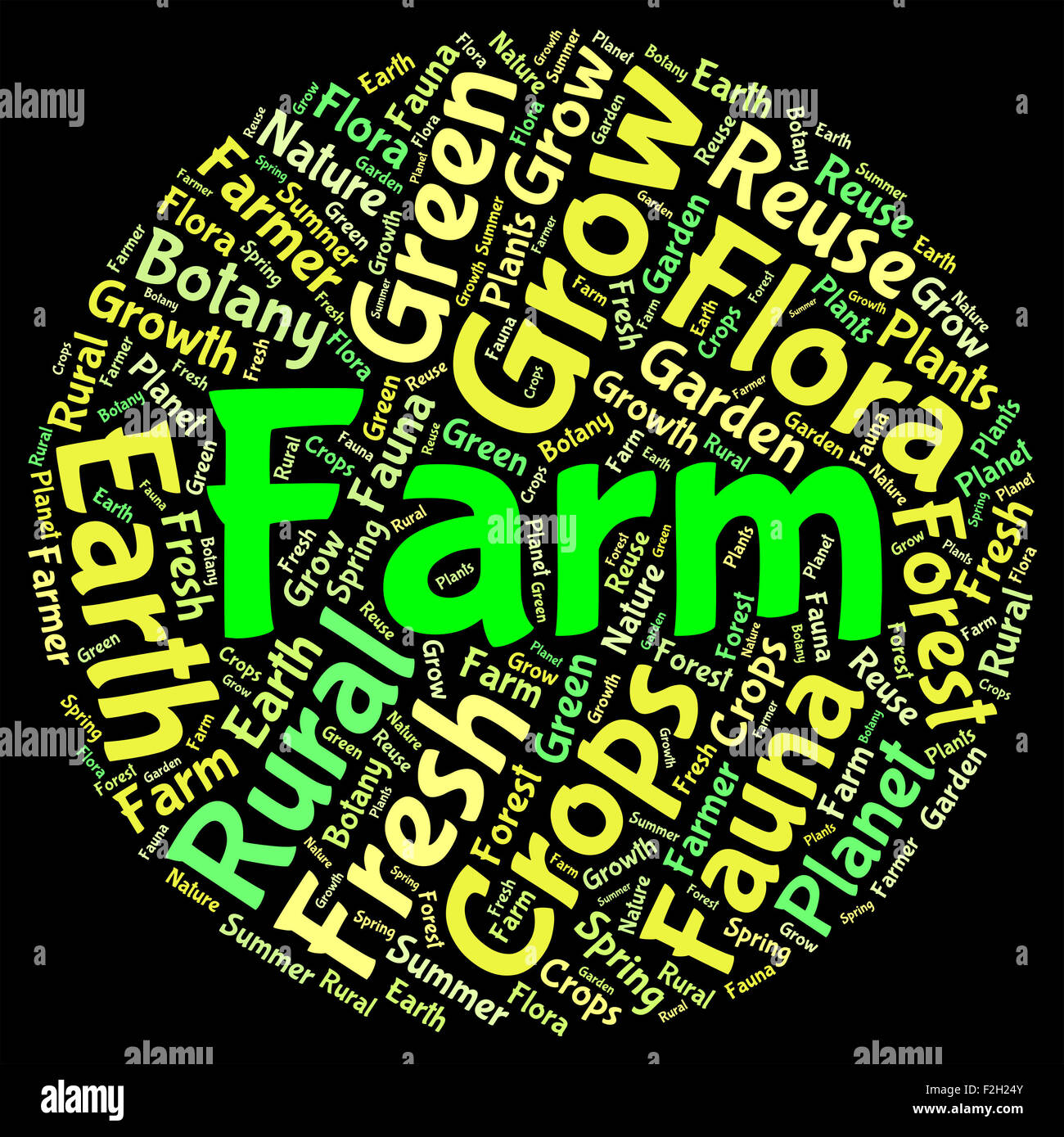 Farm Word Representing Cultivate Text And Farmed Stock Photo - Alamy