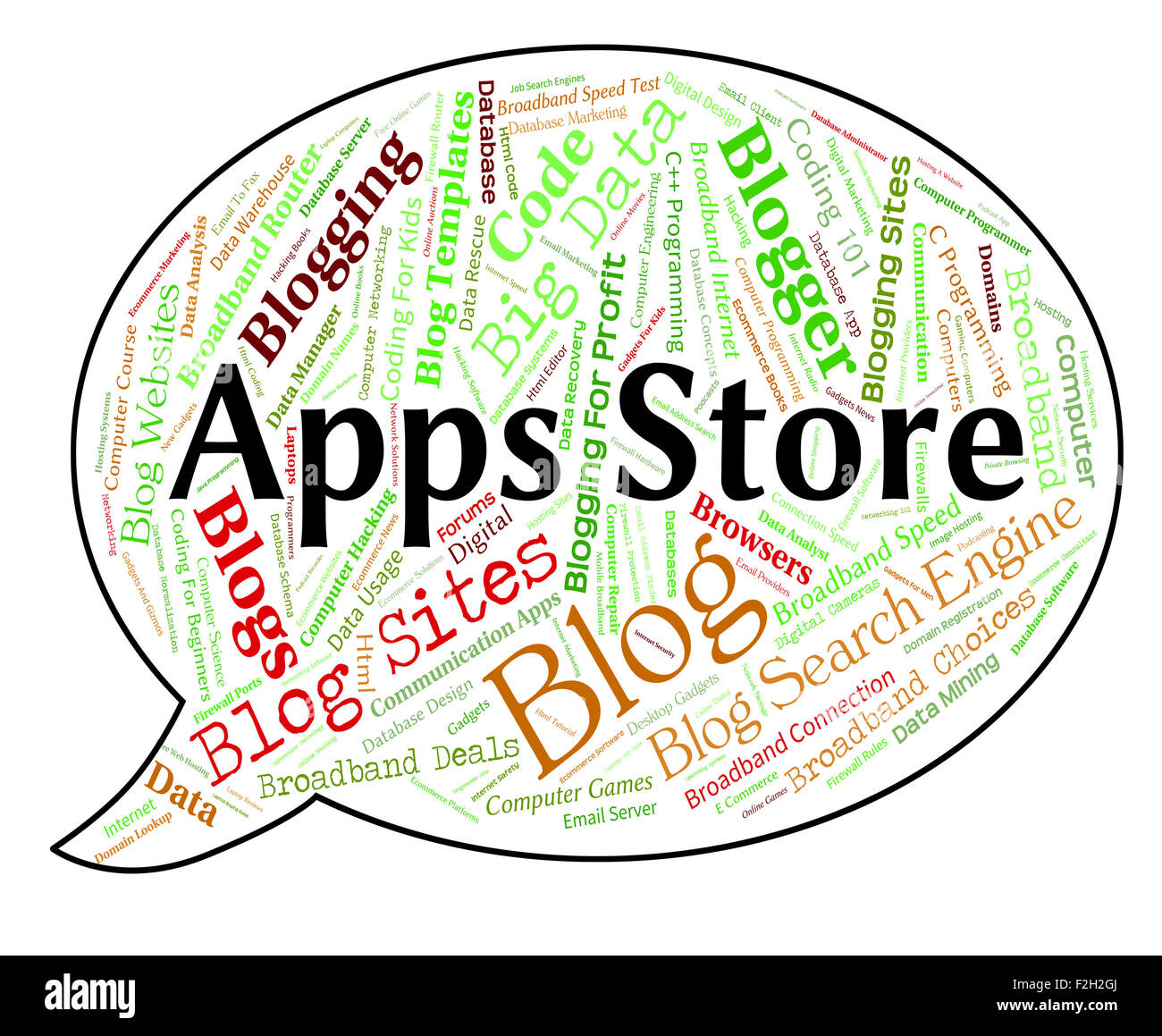 Apps Store Representing Retail Sales And Words Stock Photo - Alamy
