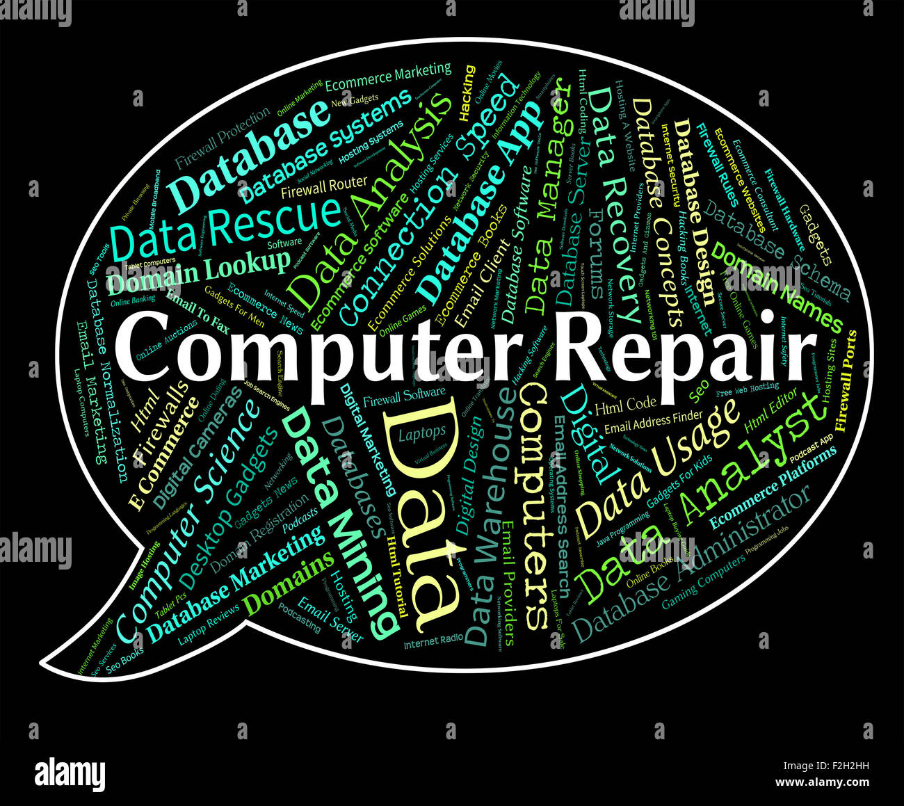 Computer Repair Showing Patch Up And Technology Stock Photo - Alamy