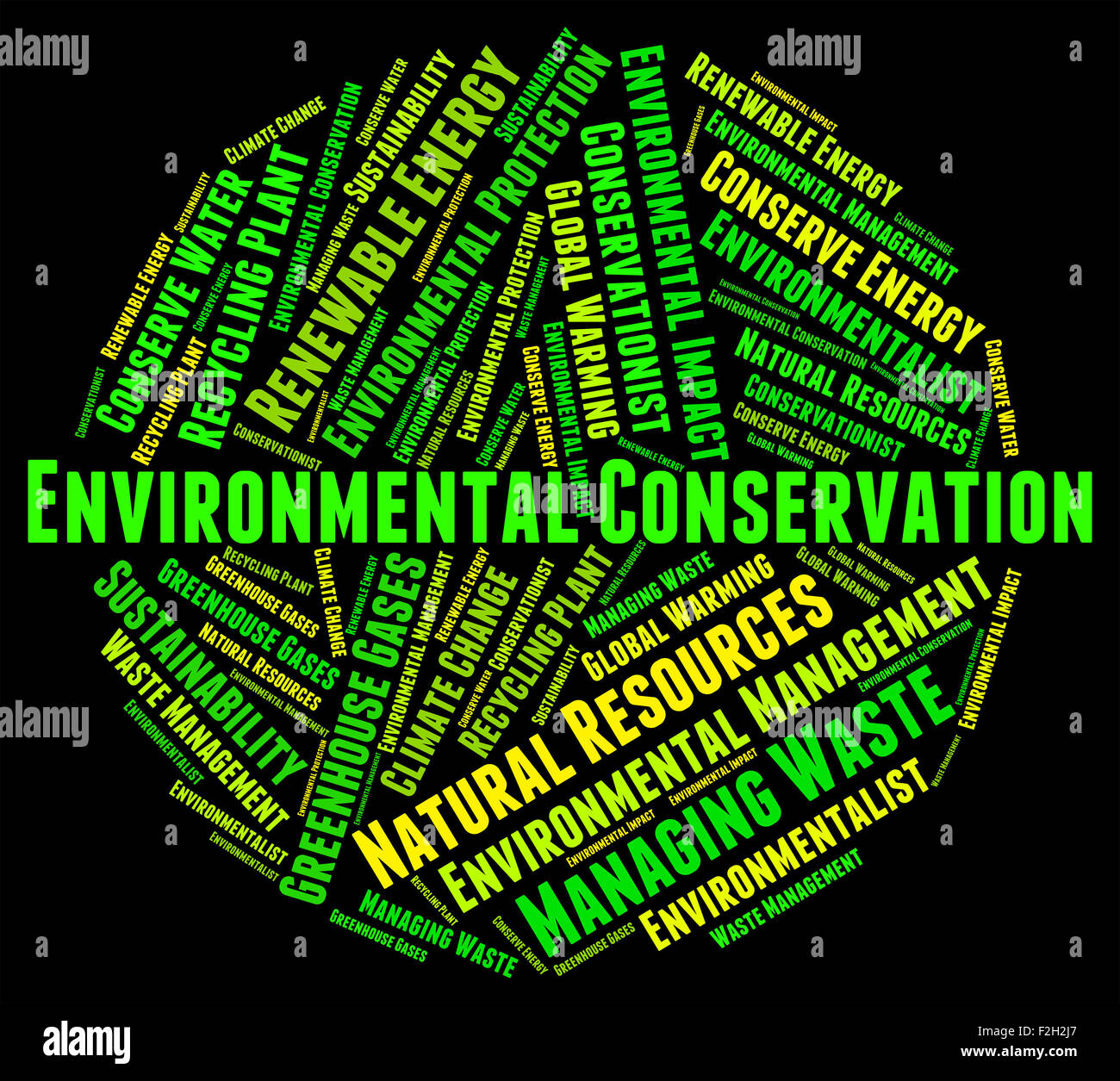 Environmental Conservation Showing Earth Day And Protecting Stock Photo ...