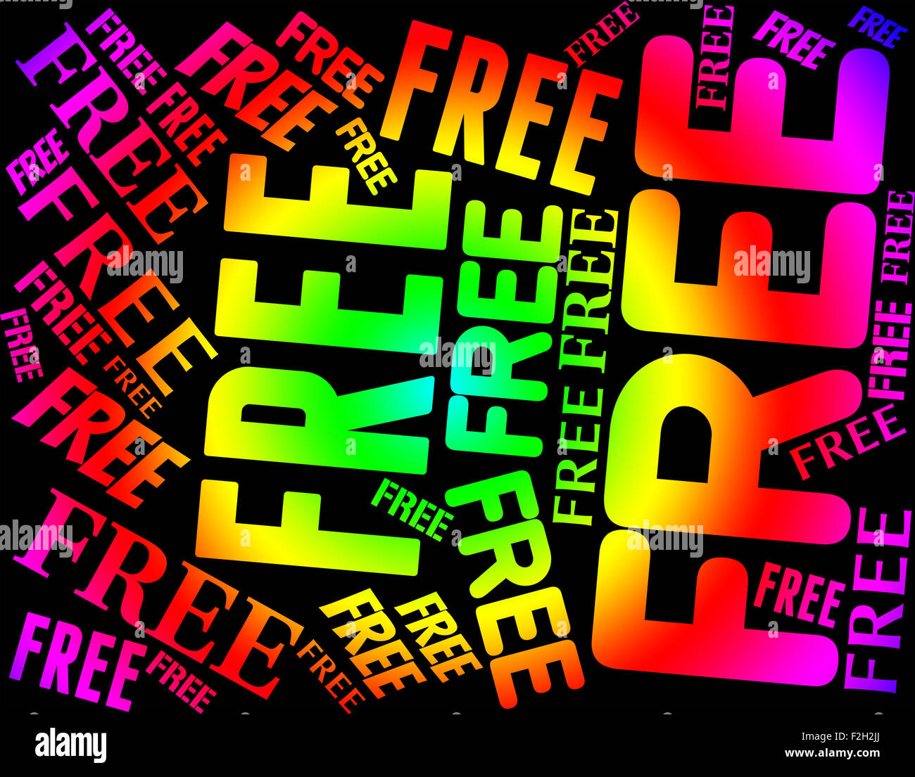 Free Word Representing With Our Compliments And Gratis Stock Photo - Alamy