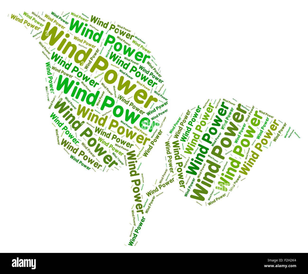 Wind Power Indicating Renewable Resource And Environment Stock Photo ...