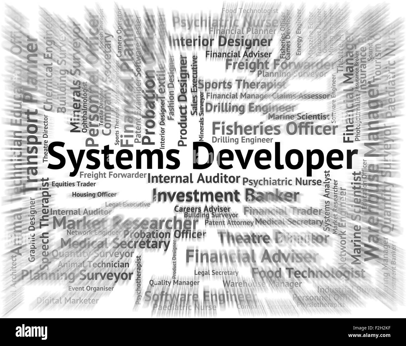 Systems Developer Showing Text Digital And Position Stock Photo - Alamy