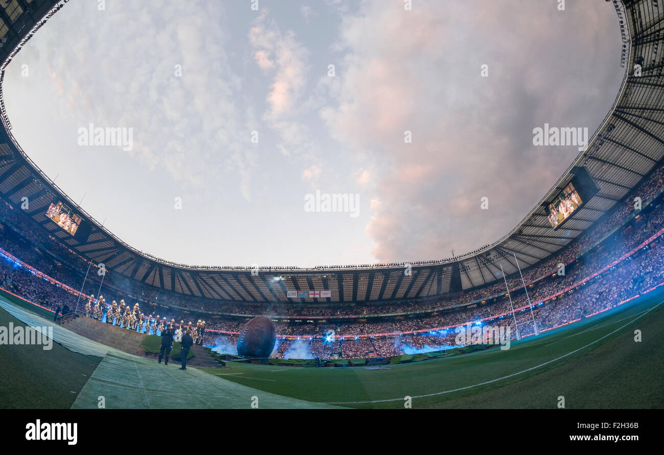 Twickenham Stadium, London, UK. 18th September, 2015. The opening ...